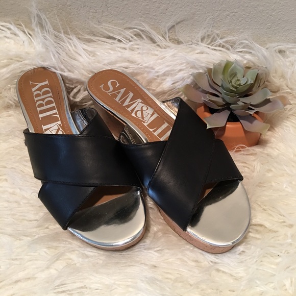 Sam & Libby | Shoes | Sam And Libby Womens Wedge Slides | Poshmark